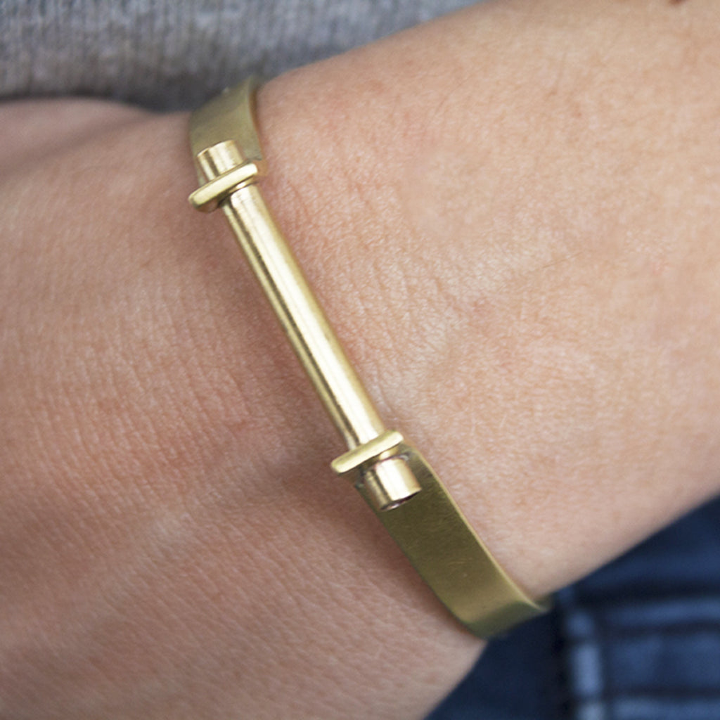 Clamp Bracelet- Brass | Leah Staley